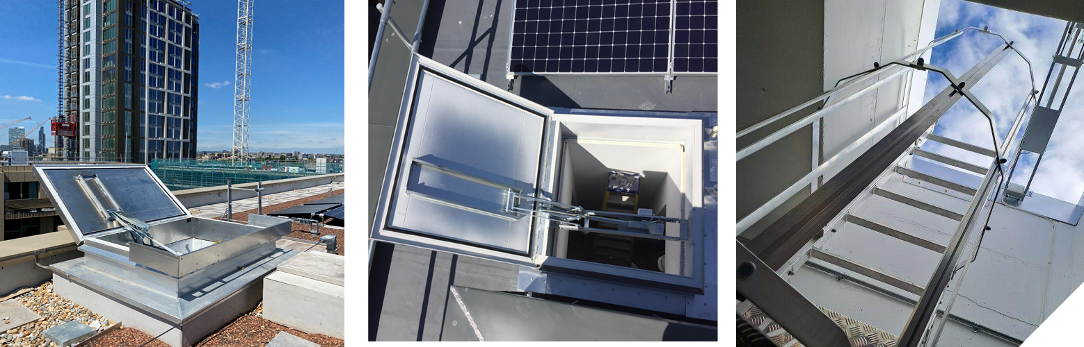 140° Opening Roof Vent | Smoke Control | SE Controls